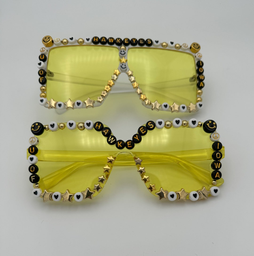 University of Iowa Inspired Sunglasses, Graduation Gift, Hawkeyes ...