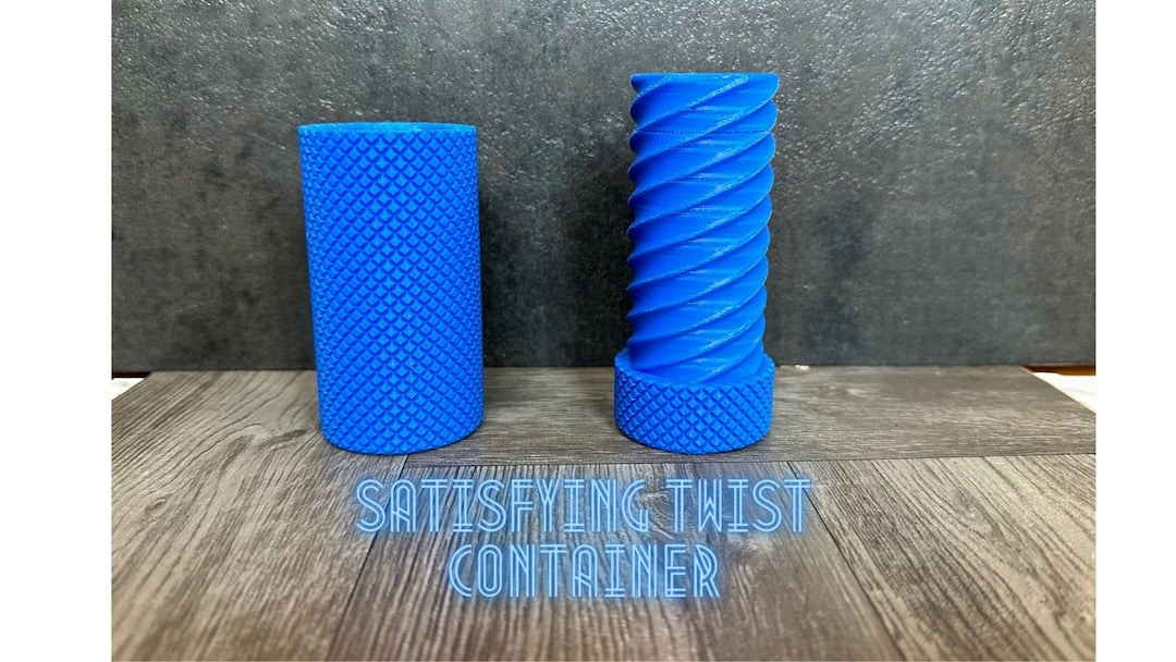 3d Printed Twist Container Satisfying Fidget Toy - Etsy