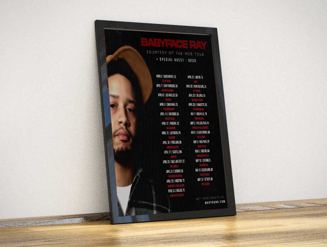 Babyface Ray Courtesy of the Mob Tour Poster - Etsy