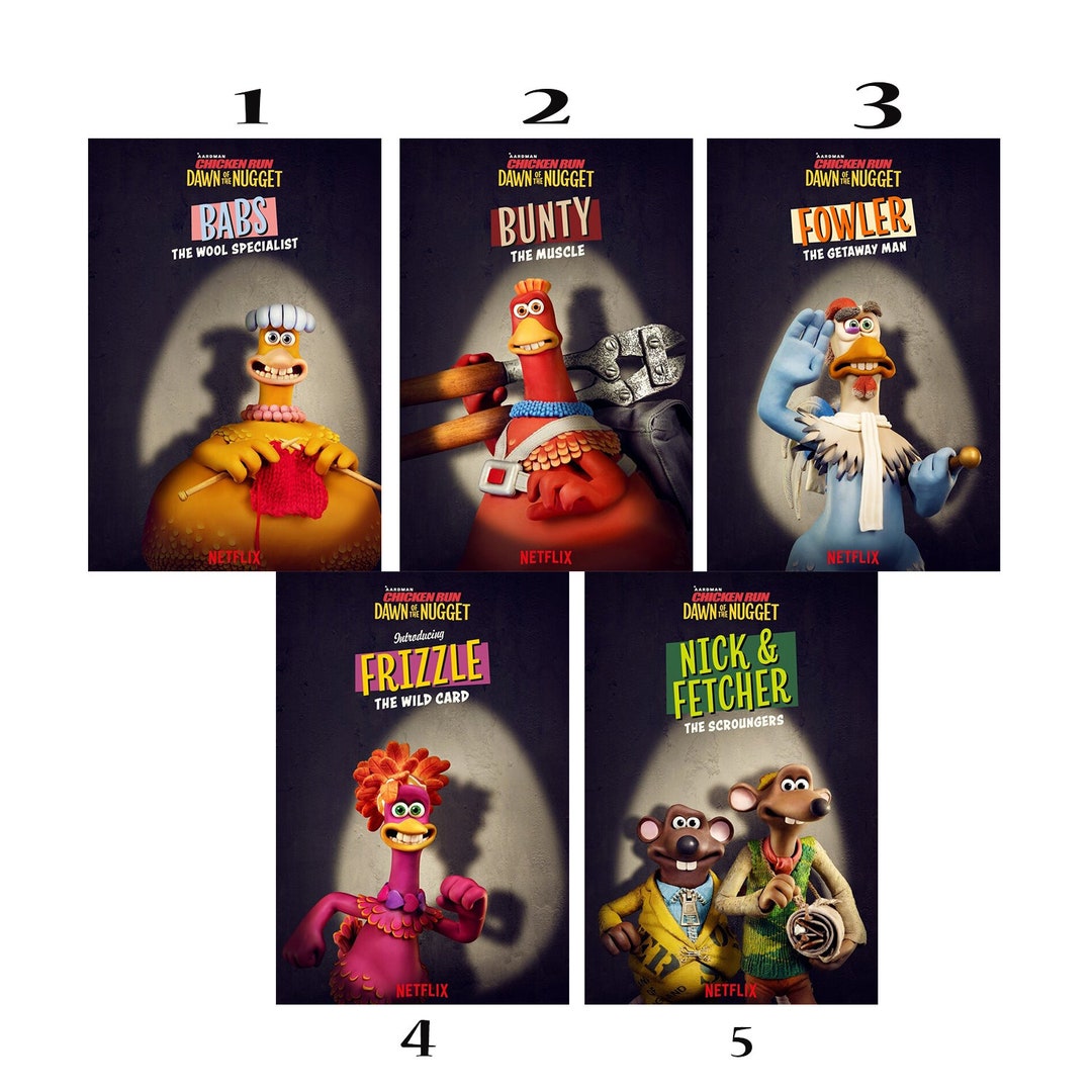 Chicken Run Dawn of the Nugget Movie Poster - Etsy