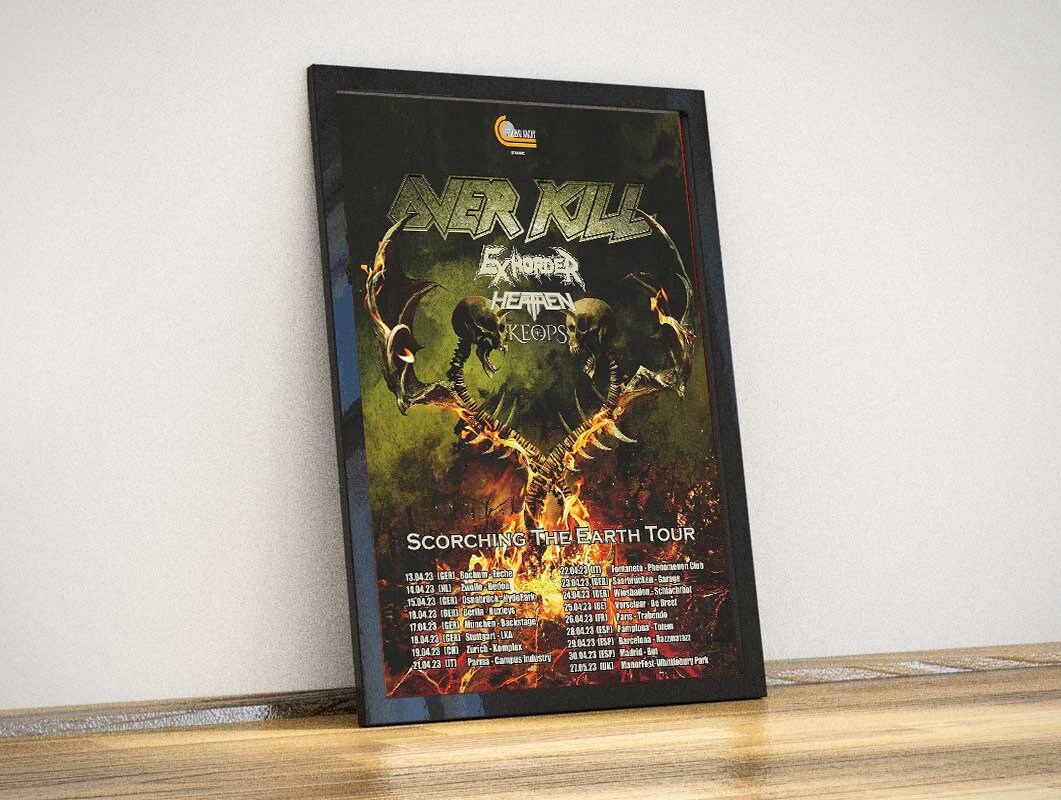 Overkill - Scorching The Earth Tour 2023 Poster sold by Jocelin Able ...