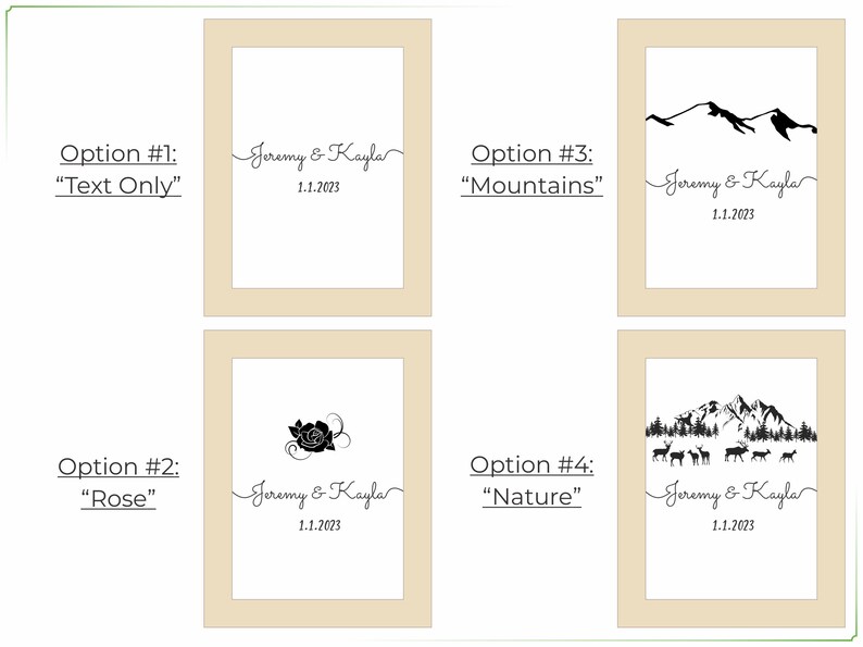 Engraved Acrylic Frame Light up Custom LED Weddings, Anniversary, Home ...