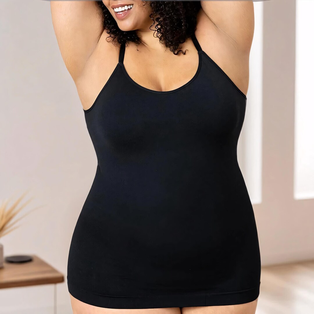 Long Seamless Shapewear Camisole, Tummy Control Tank Top, Body Shaper, Plus Size Available - Etsy