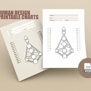 HUMAN DESIGN Printable Charts - Etsy