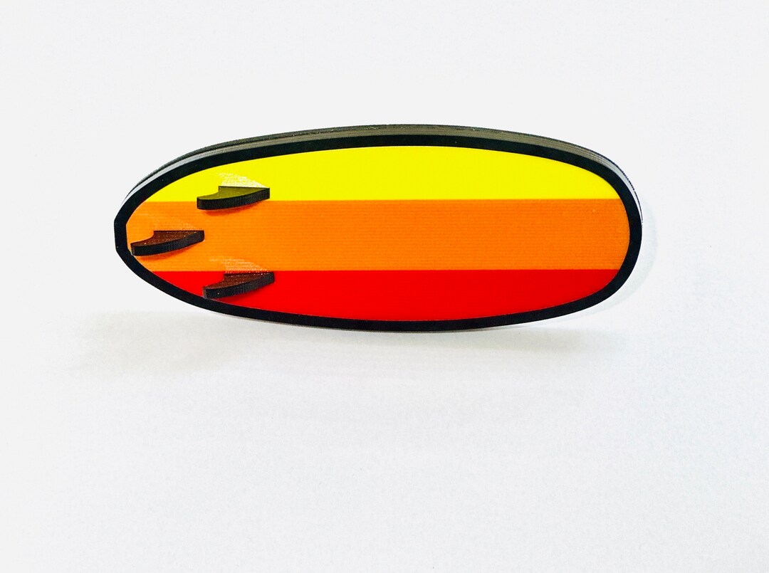 TRD Heritage Colors Custom Surfboard Emblem Badge Grille Tacoma Tundra ...