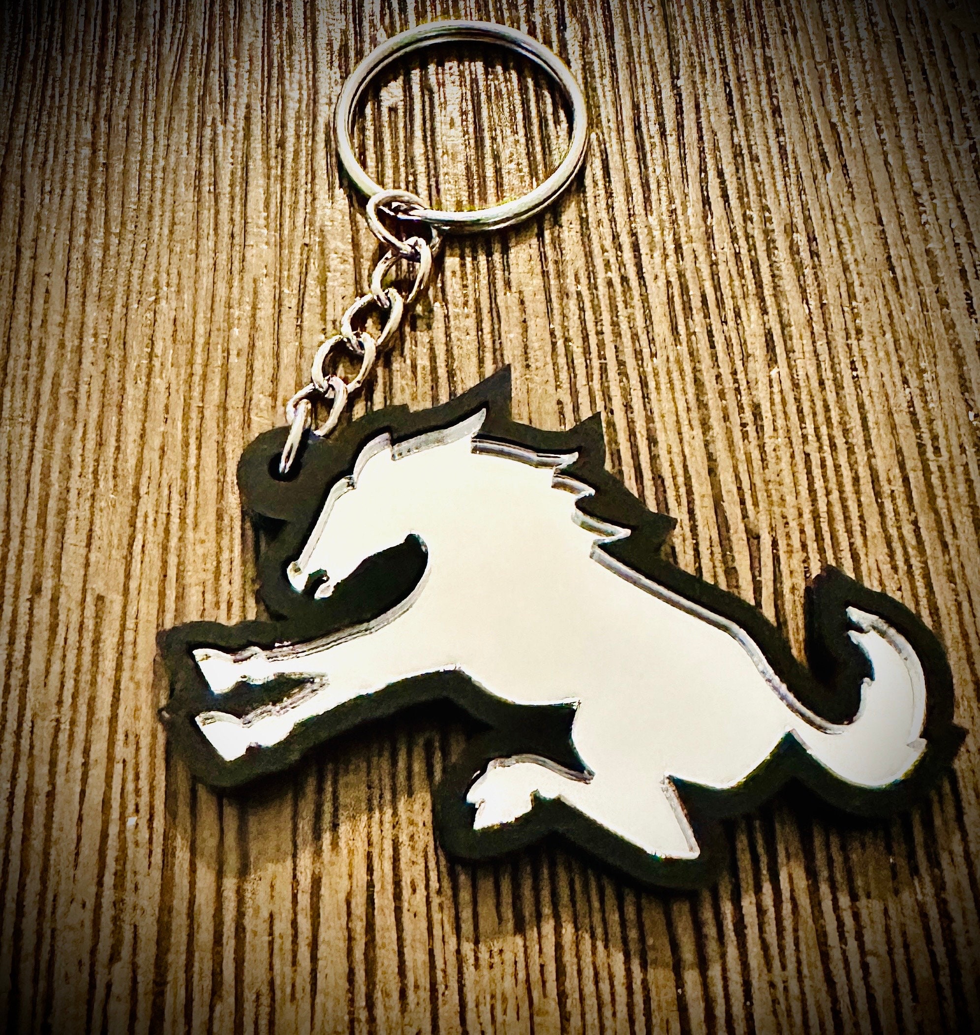 Bronco Keychain Purse Charm Backpack Charm - Etsy