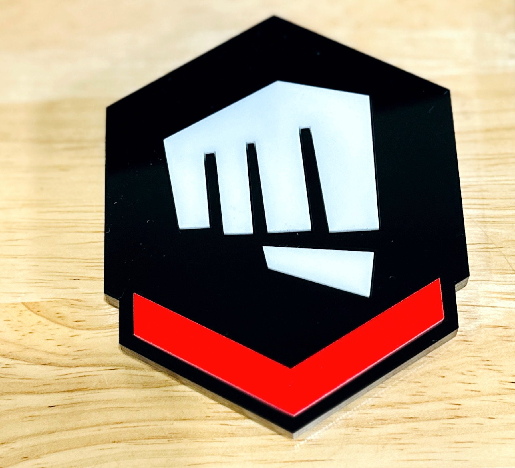 Valorant Riot Gun Buddy Fist Bump Gun Buddy Emblem Badge Grille Logo - Etsy