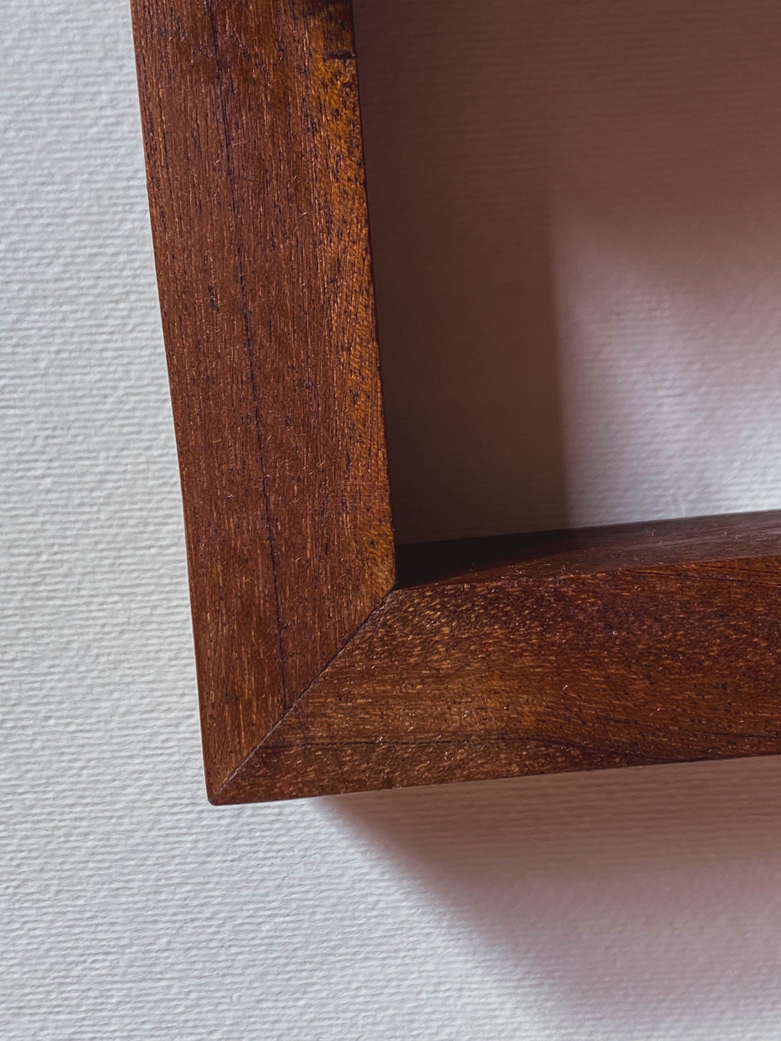 Rustic Wooden Frame Shelf - Handcrafted Wall-mounted Decor - Home Decor ...