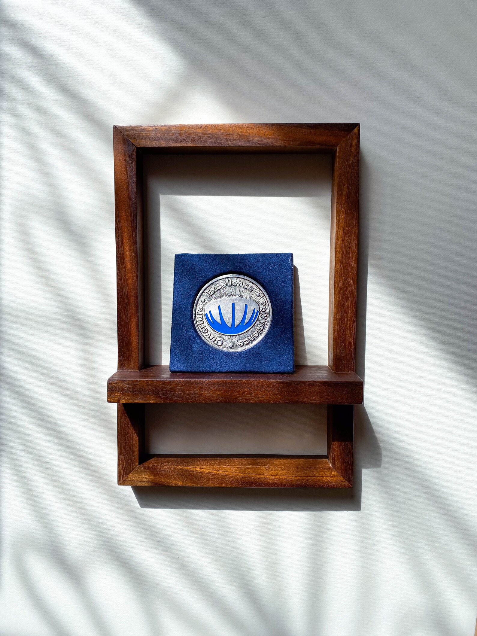 Rustic Wooden Frame Shelf - Handcrafted Wall-mounted Decor - Home Decor ...