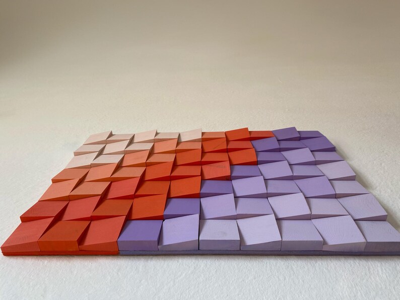 Geometric Wood Art wood Wall Art - Etsy