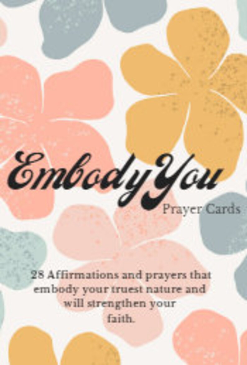 Teen and Preteen Vintage Flowers Affirmations, Prayer Cards, Destiny ...