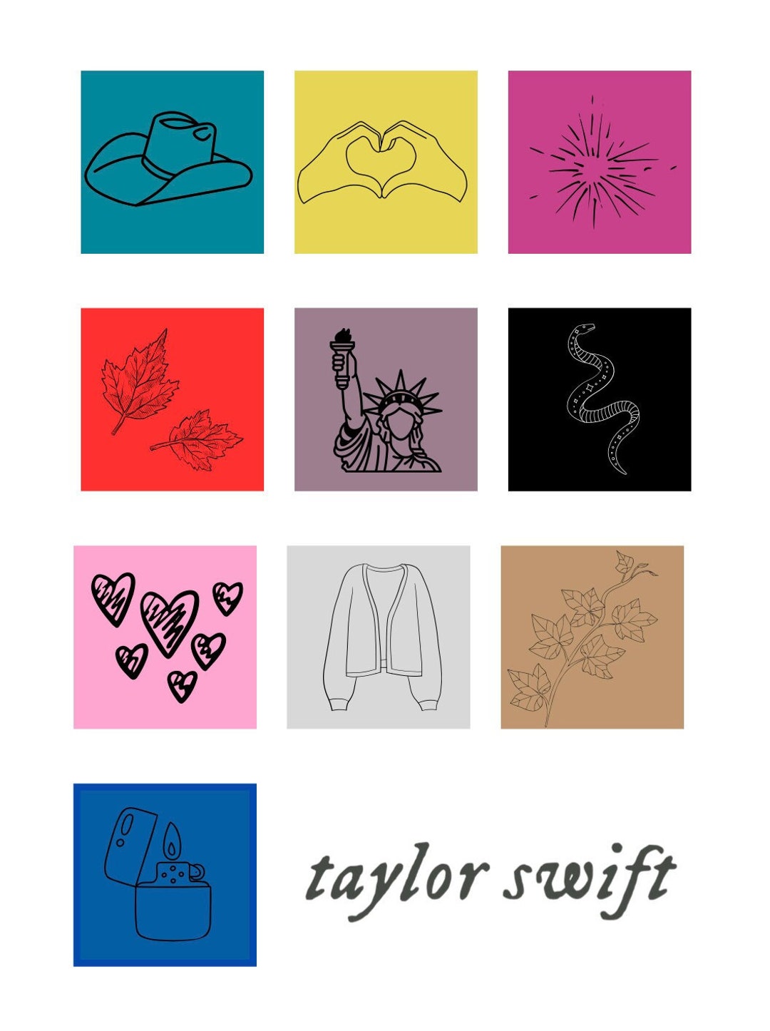 Taylor Swift Eras Album Art Print - Etsy