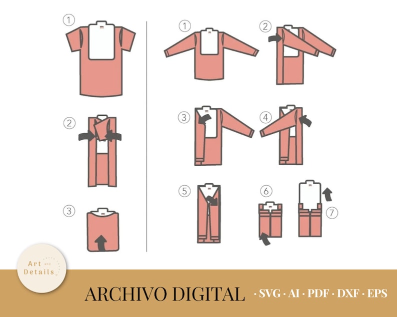 Tablas Para Doblar Ropa Archivo Digital Para Tablas De Ropa - Etsy
