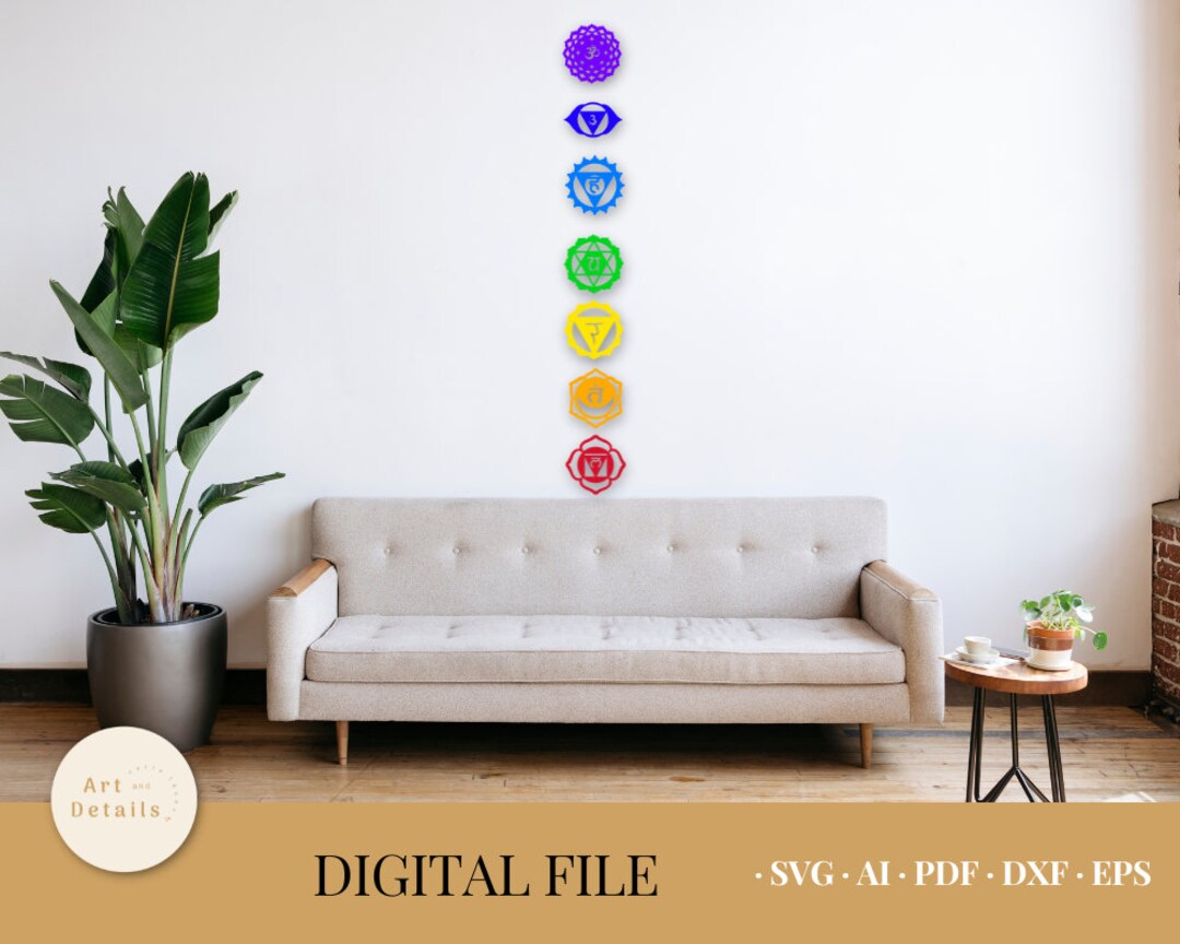 Vector of the 7 Chakras CHAKRAS Digital File - Etsy