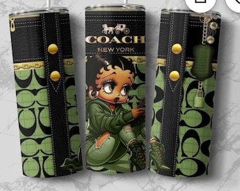 Black Betty Boop Fashion 20oz Tumbler - Etsy