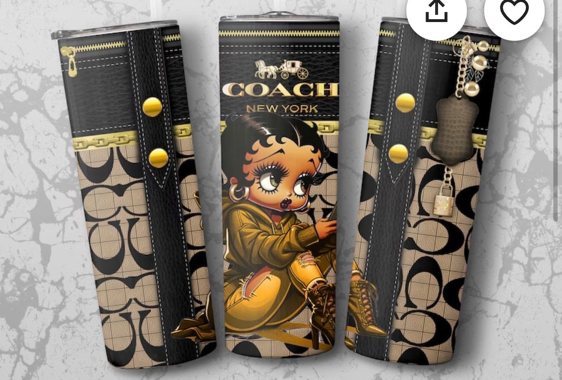 20oz Coach Betty Boop Tumbler - Etsy