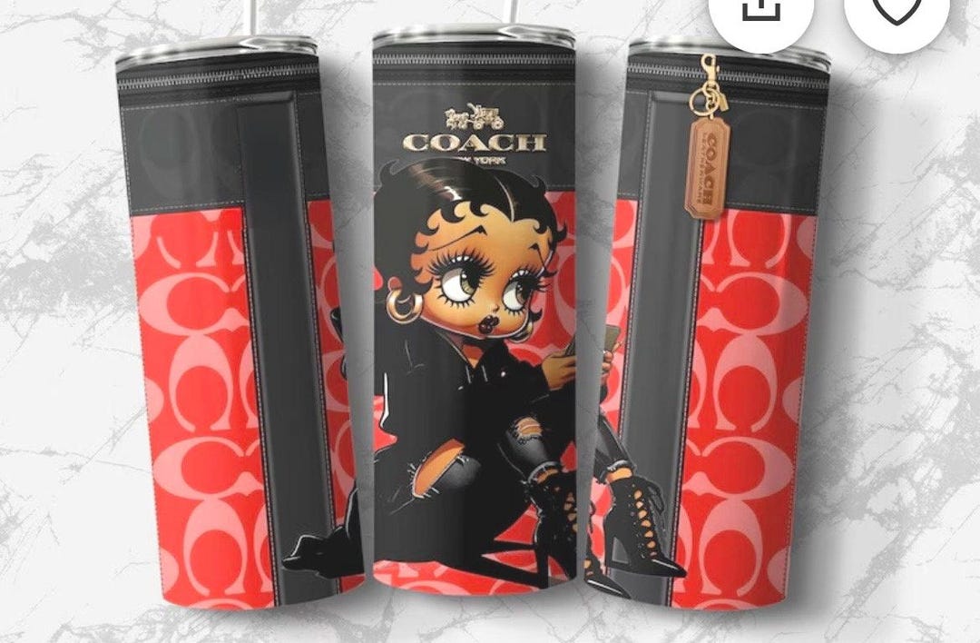 20oz Coach Inspired Betty Boop Tumbler - Etsy