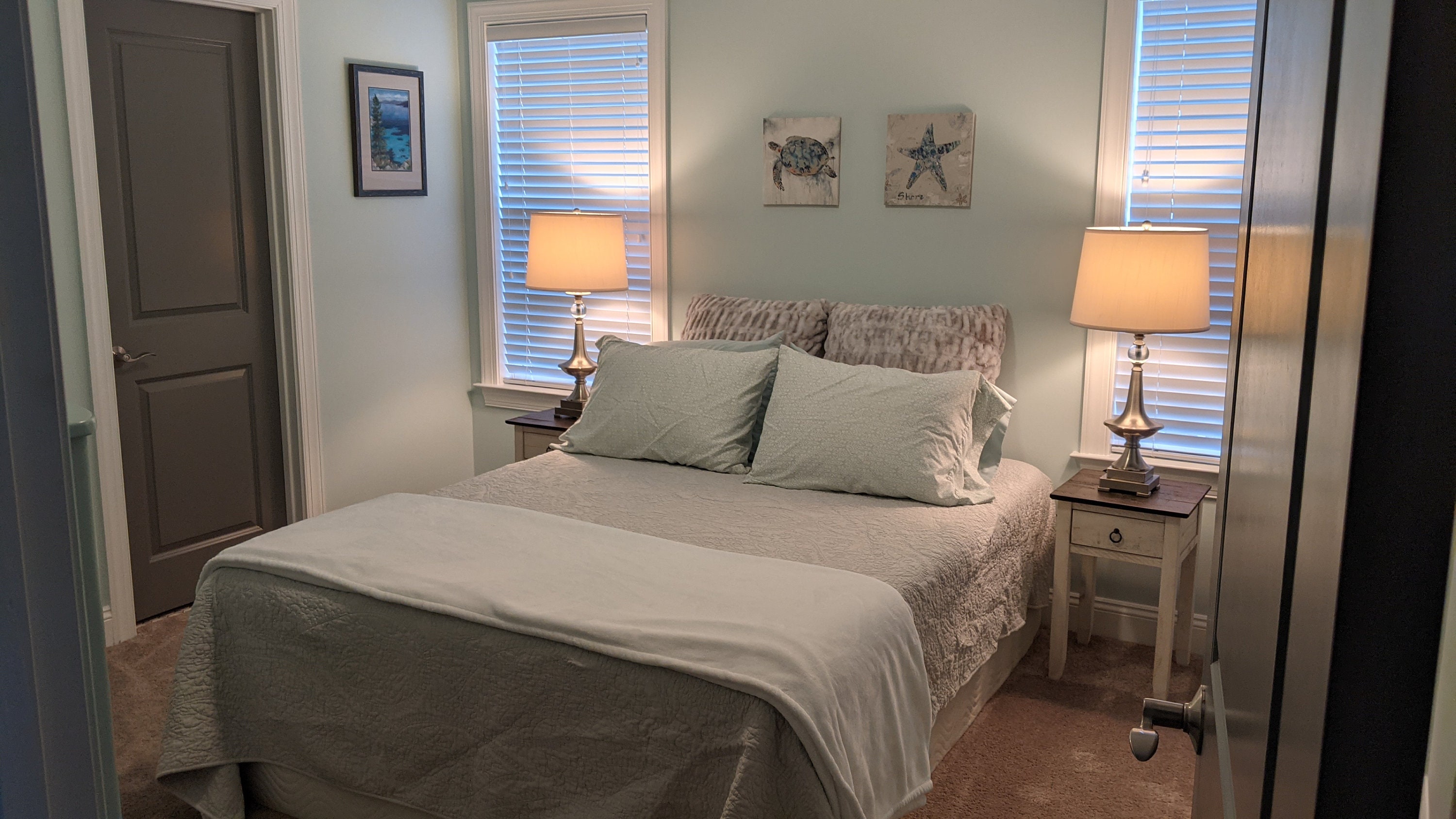 Calm Airy Modern Coastal Paint Color Palette Benjamin Moore Beach House ...