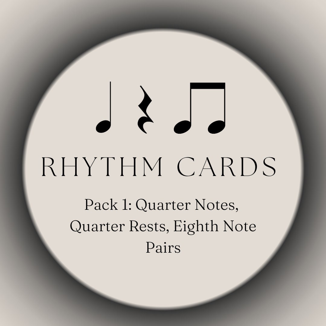 Rhythm Cards - Pack 1 - Etsy