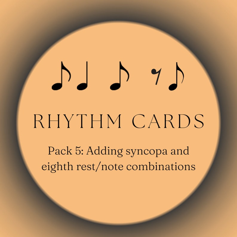 Rhythm Cards - Pack 5 - Etsy