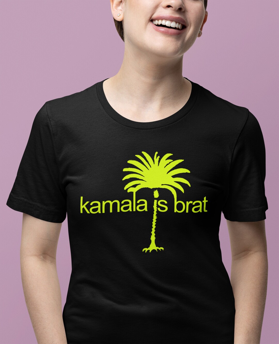 Kamala is Brat Coconut Tree Shirt, Brat Summer, Brat Unisex Tee, Kamala ...