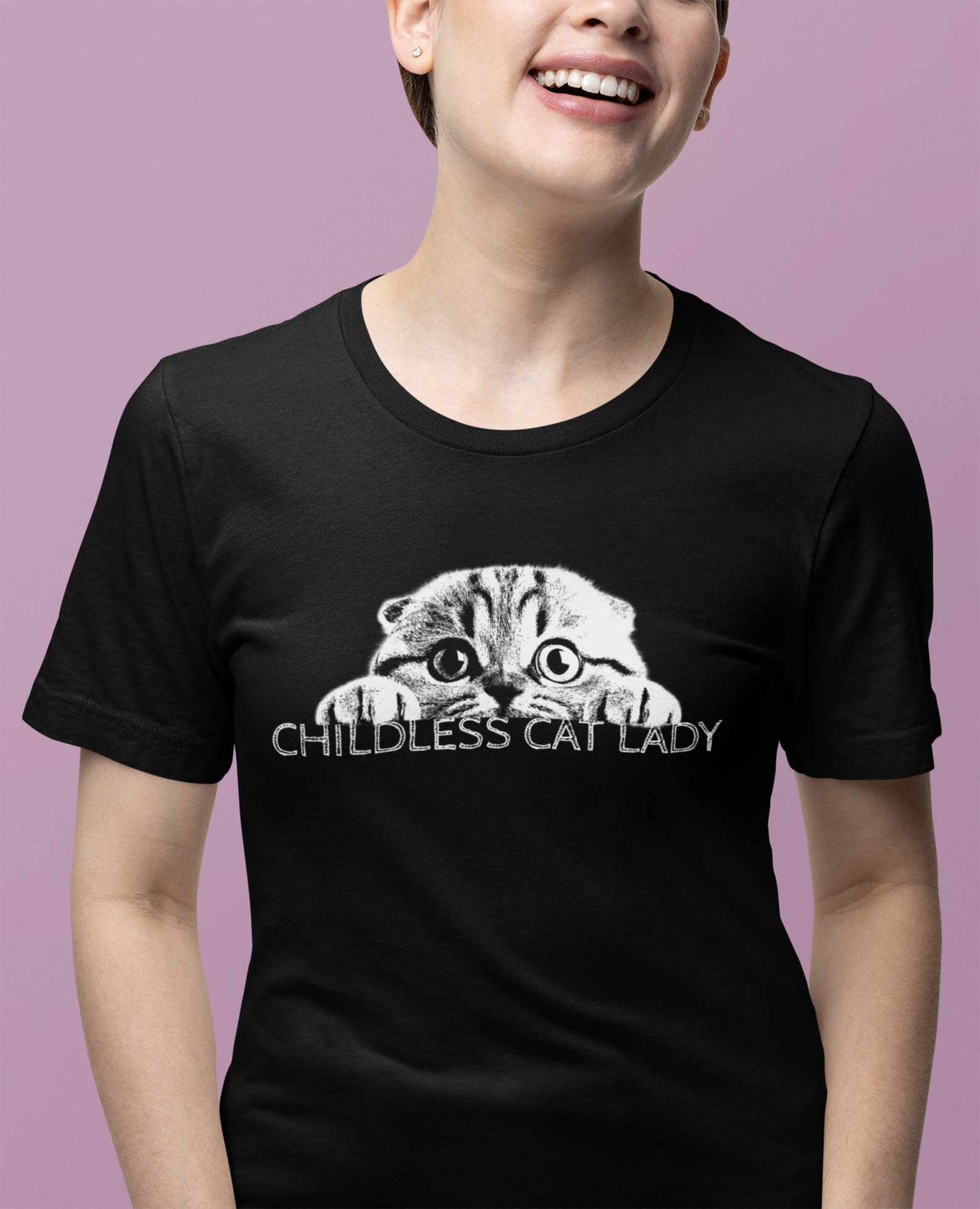 Childless Cat Lady Funny Cat T-shirt, Women Against Fascism, Feminist ...