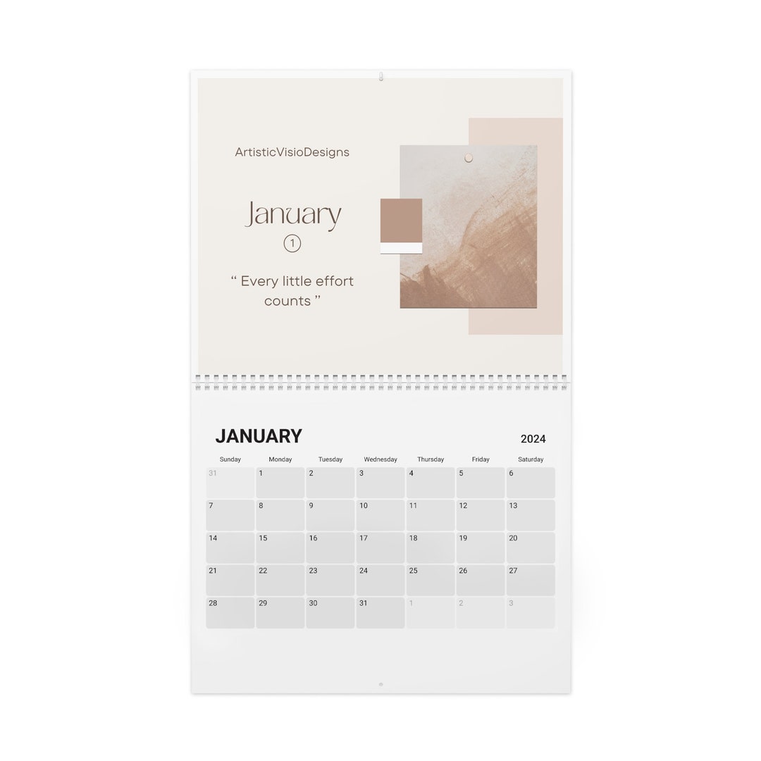 2024 Calendar Chic Desktop Planner - Etsy