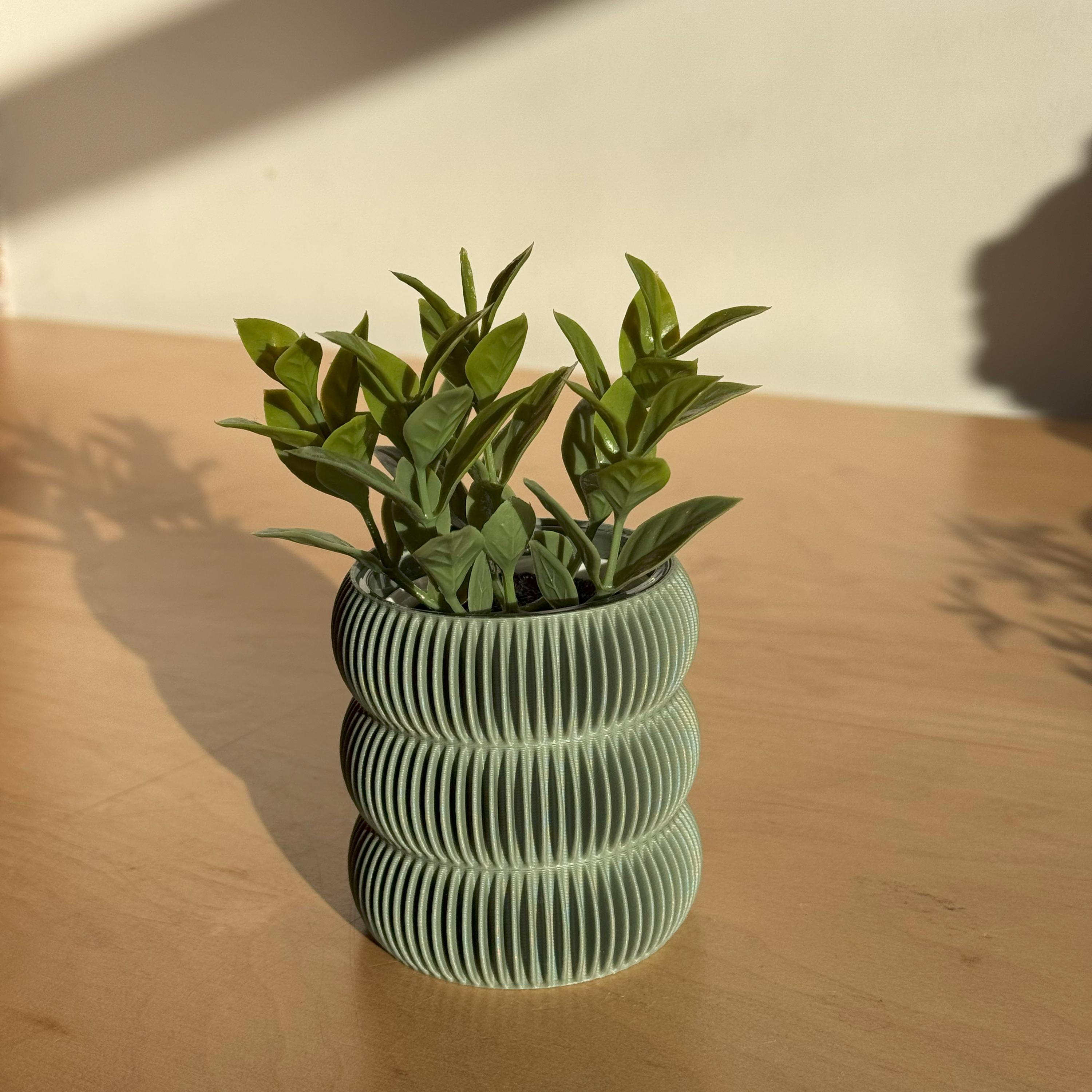 Mini Planter With Glass Insert and Stylish Sleeve – Perfect for ...