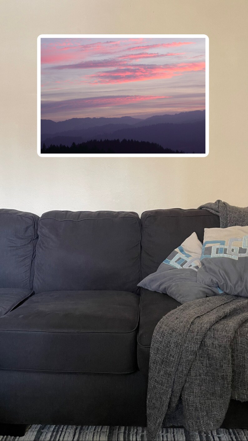 Sunset Landscape Photography, Napa Hills, Shadow Levels Photo, Cloud ...