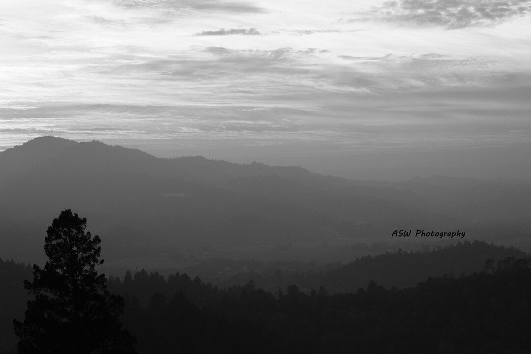 Black and White Landscape Photography, Shadow Fine Art Wall Hanging ...