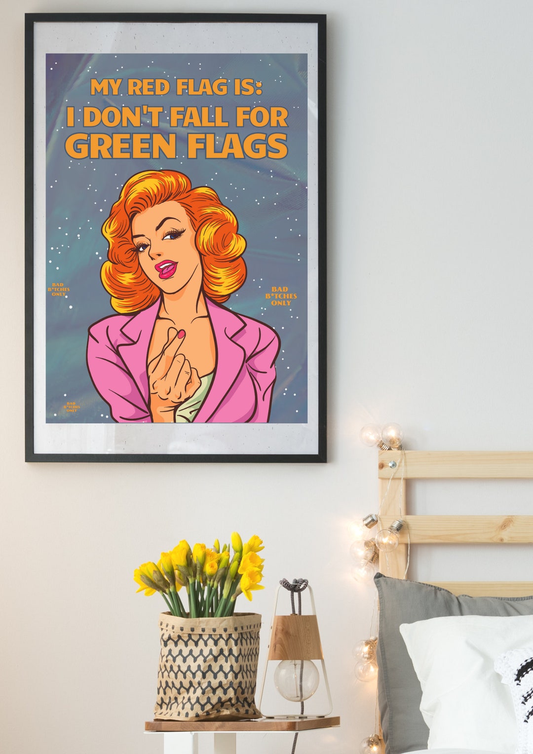 My Red Flag Poster A4 Girl - Etsy