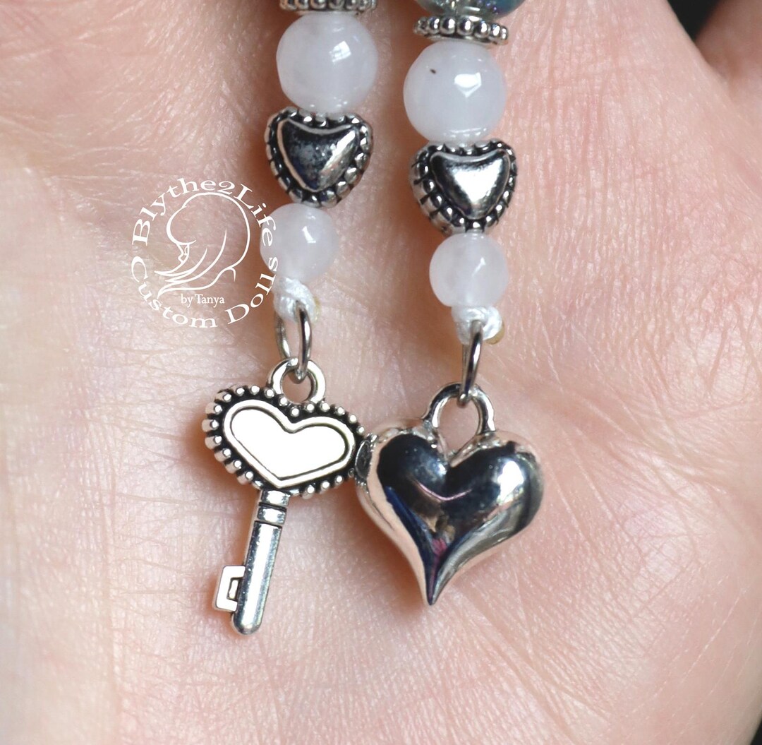 Blythe Pull Strings - Key to My Heart - Blue Glass - Set - Etsy