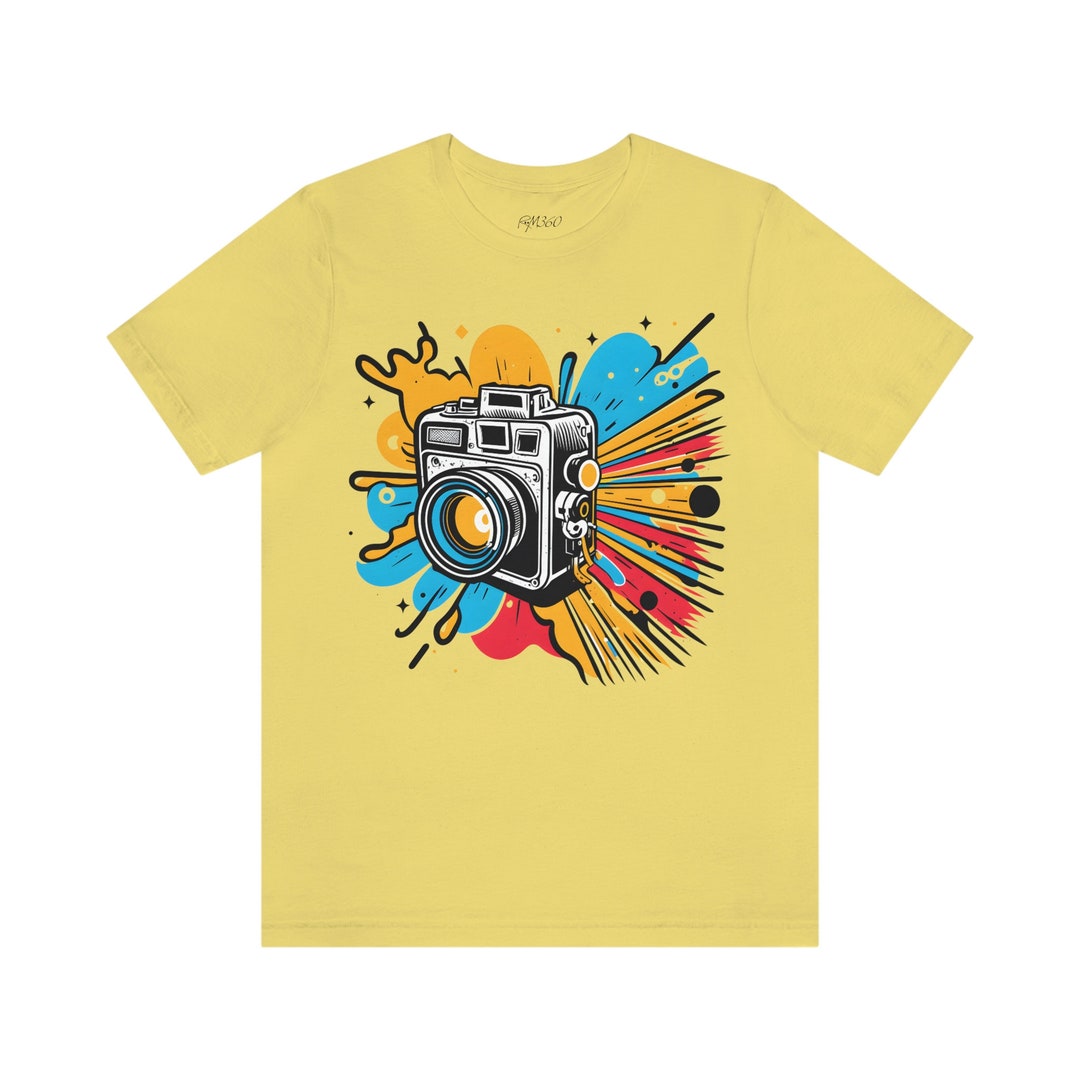 Vintage 90S, Mens Graphic Tees - Camera Tshirt Men - Graphic Design -T ...
