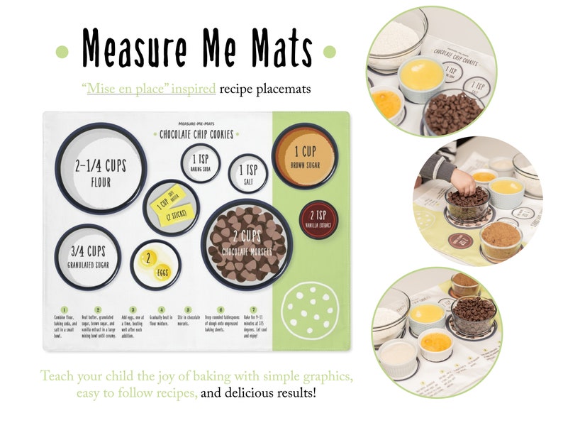 Pumpkin Bread "measure-me-mat" Placemat for Kids Baking and Ingredient ...