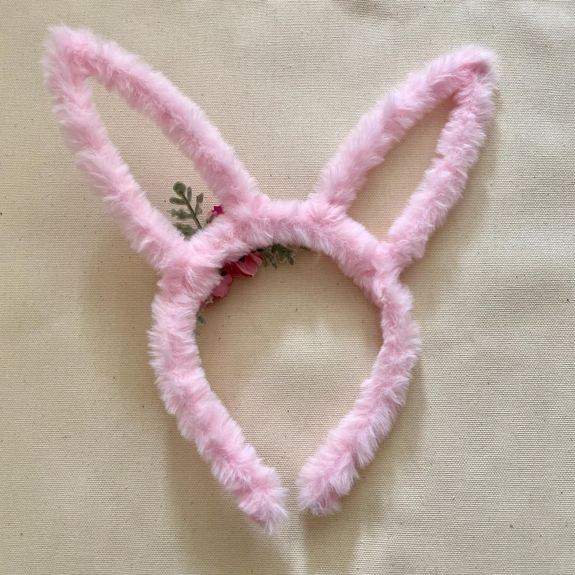 Easter Bunny Ears Rabbit Floral Pink Headband One Size - Etsy