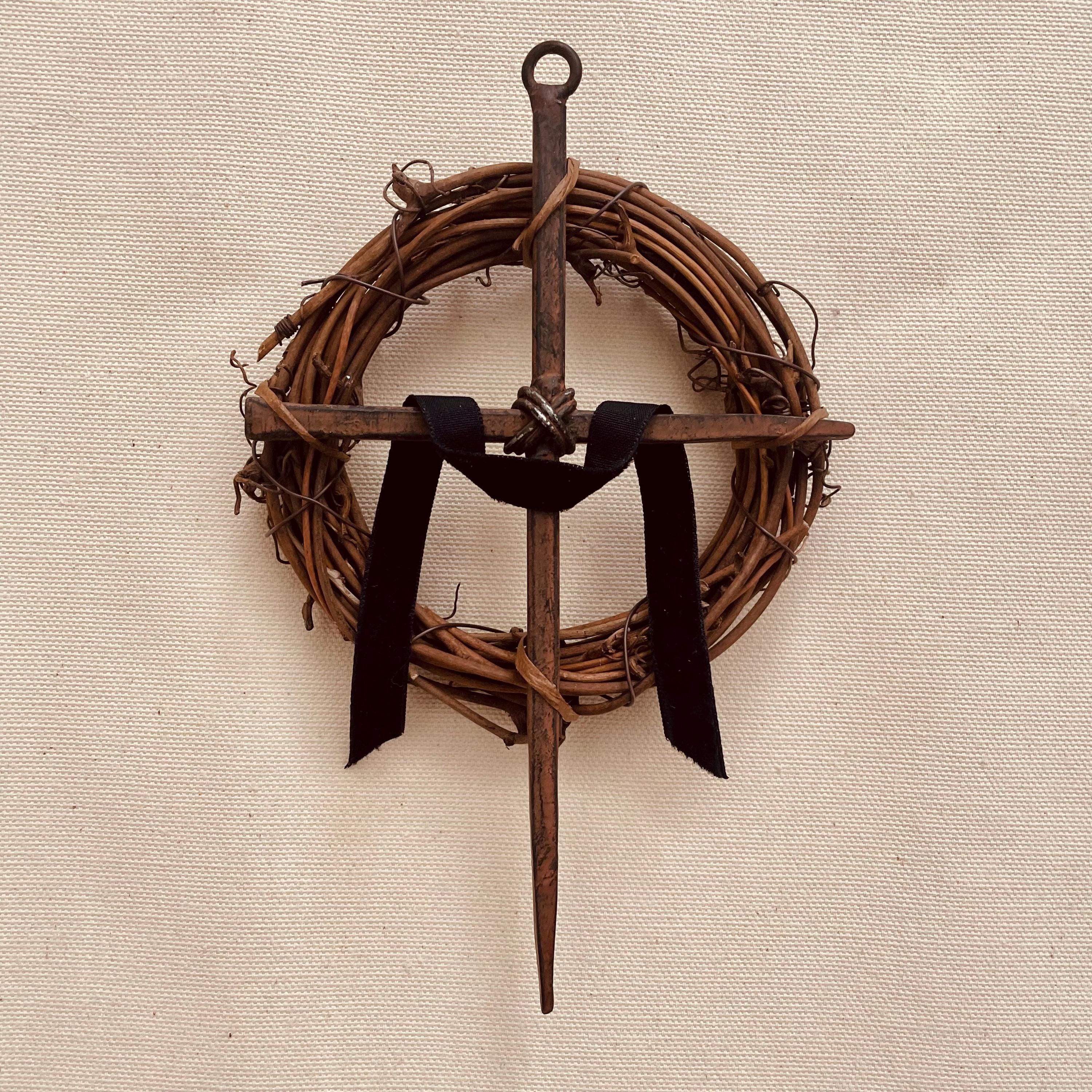 Lent Ash Wednesday Memento Mori Mourning Simple Rustic Small Nail Cross ...