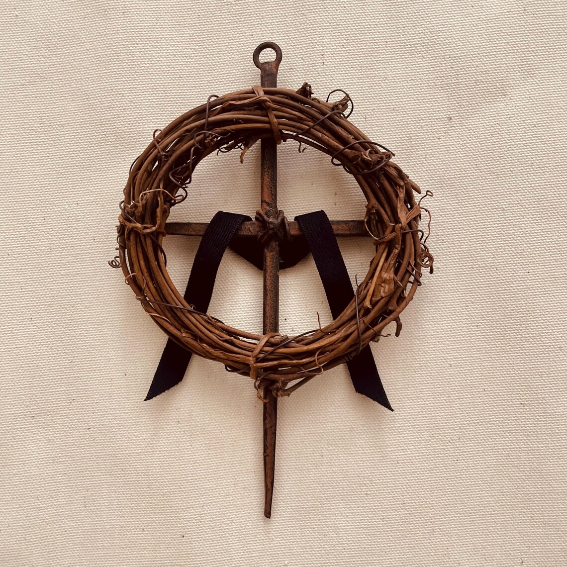Lent Ash Wednesday Memento Mori Mourning Simple Rustic Small Nail Cross ...