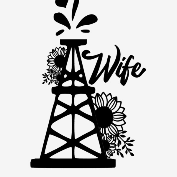 Oilfield Wife Decal - Etsy