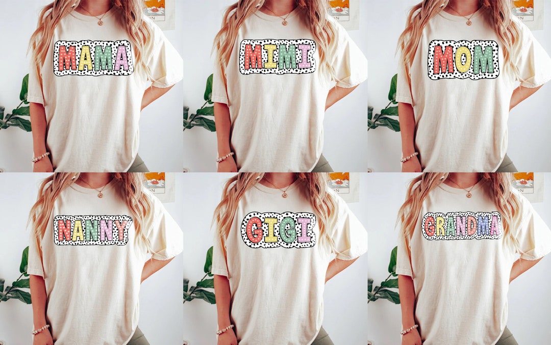 Mama Bright Doodle Dalmatian Dots Bundle Png, Mama Doodle Png, Mama Png ...