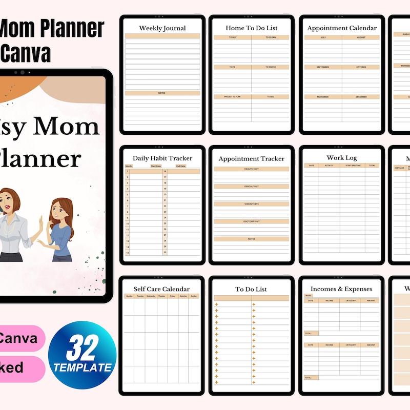 Stay at Home Mom Planner - Etsy