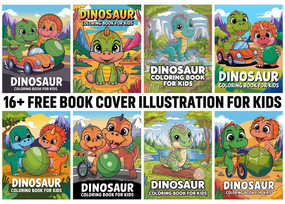 Dinosaur Coloring Pages Bundle for Kids (digital Download) - Etsy