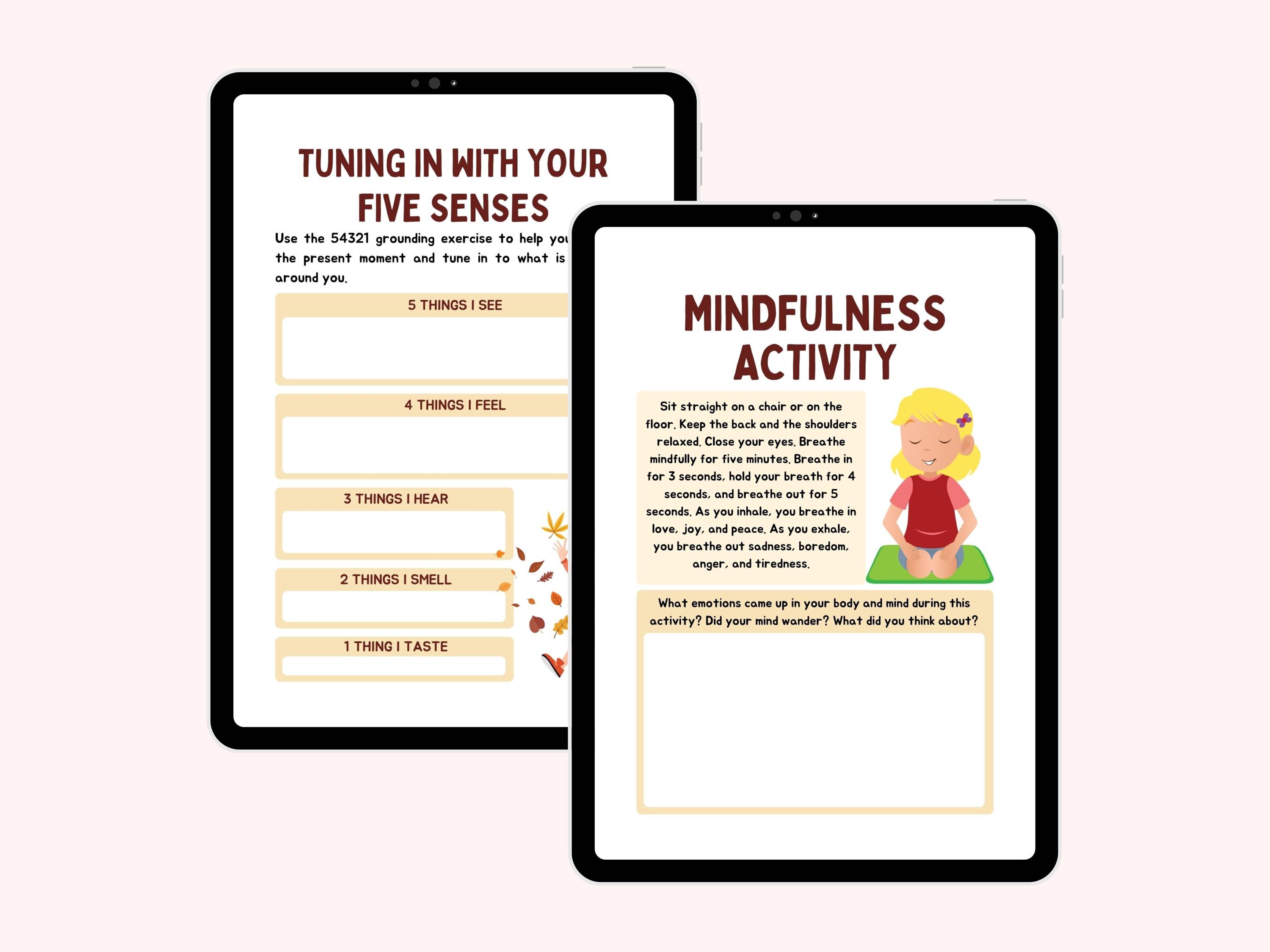 Gratitude & Mindfulness Journal for Kids – 122-page Printable Activity ...