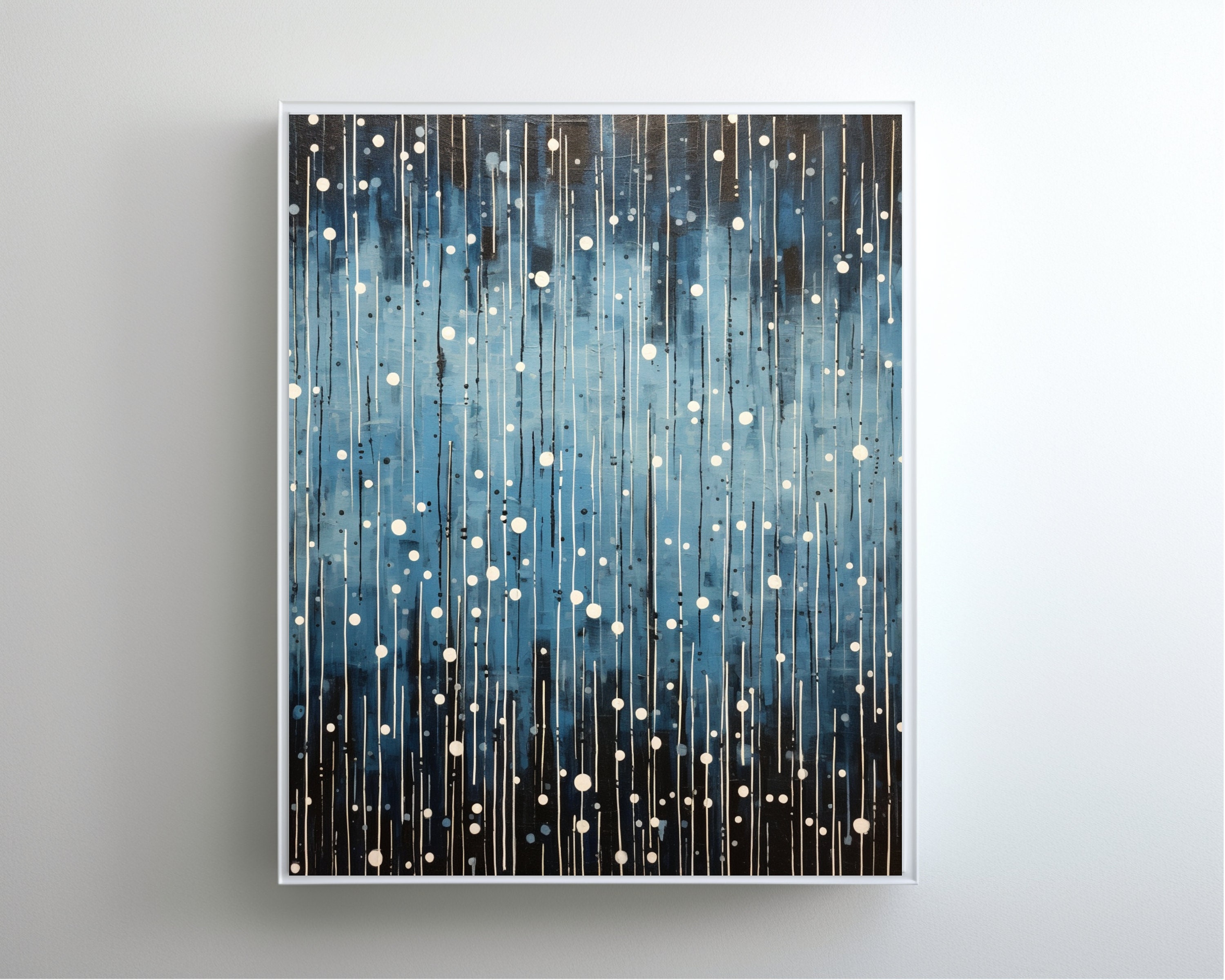 Rain Watercolor Print Set of 12 Instant Downloadable Abstract Art ...