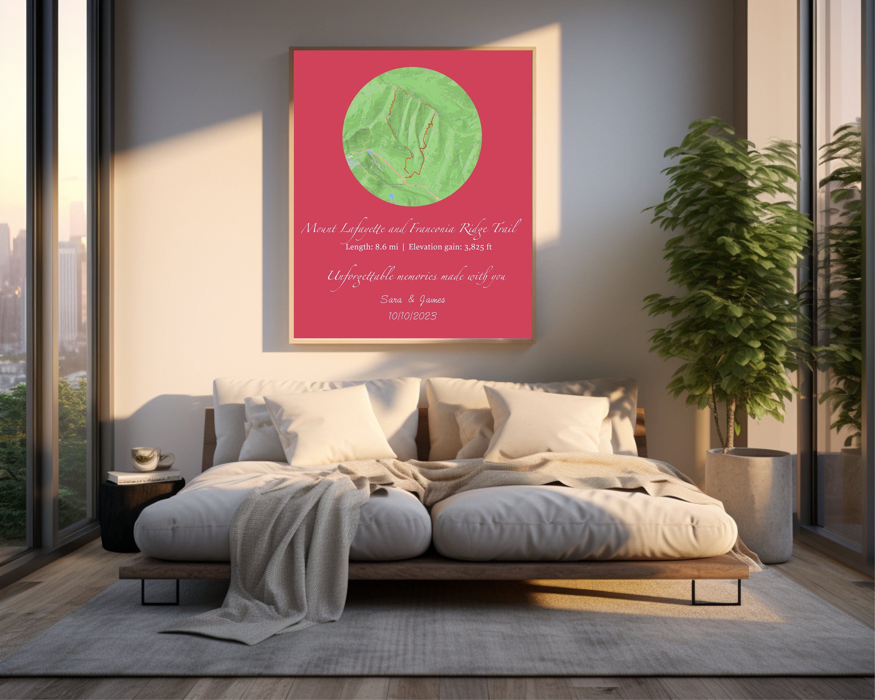 Unique Map Art: Transform Your Favorite Trails Into Captivating Poster ...