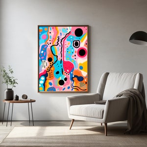 Print Set of 6: Abstract Pop Art Bundle for Instant Download ...