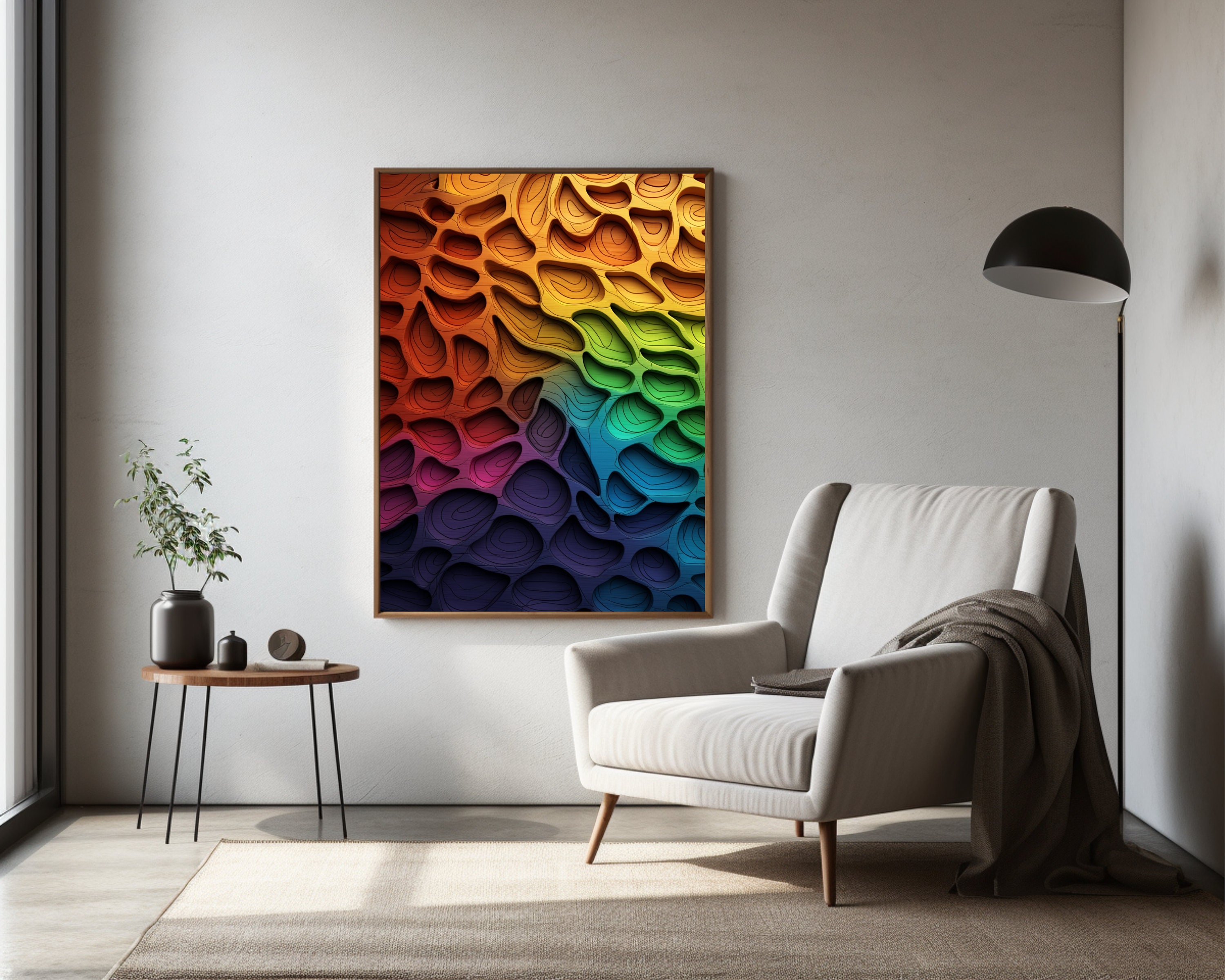 Set of 3 Colorful Aesthetic Posters - Printable Wall Art for Instant ...
