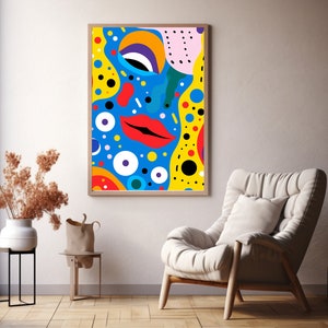Print Set of 6: Abstract Pop Art Bundle for Instant Download ...