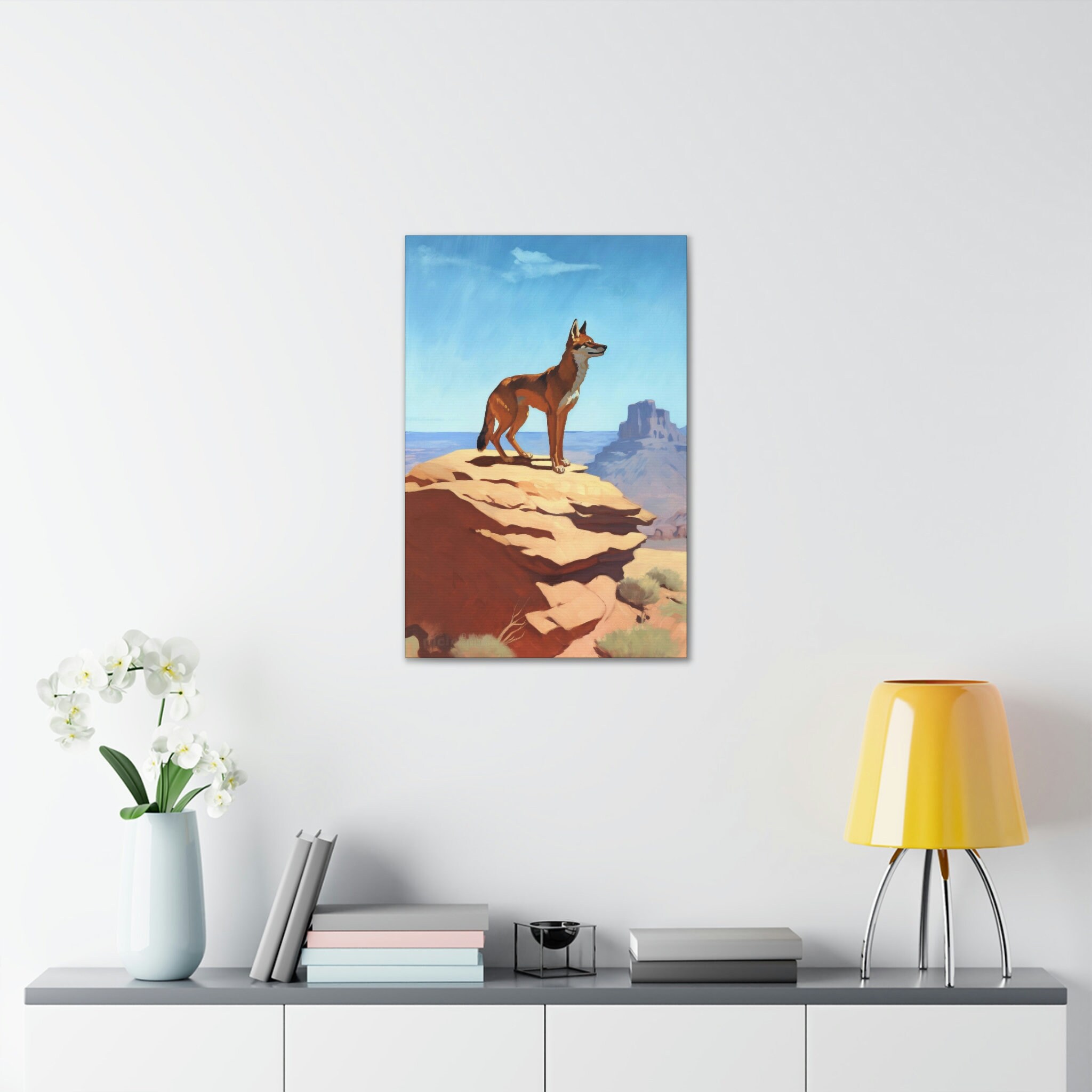 Desert Coyote Southwestern Decor, Western Wall Art, Mexican Art Print ...