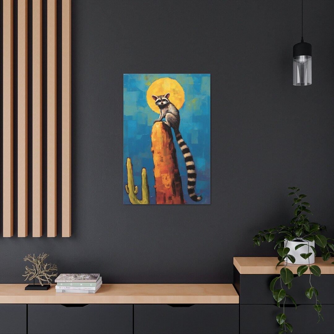 Ring Tail Cactus Art Print Desert Cactus Western Home Decor ...