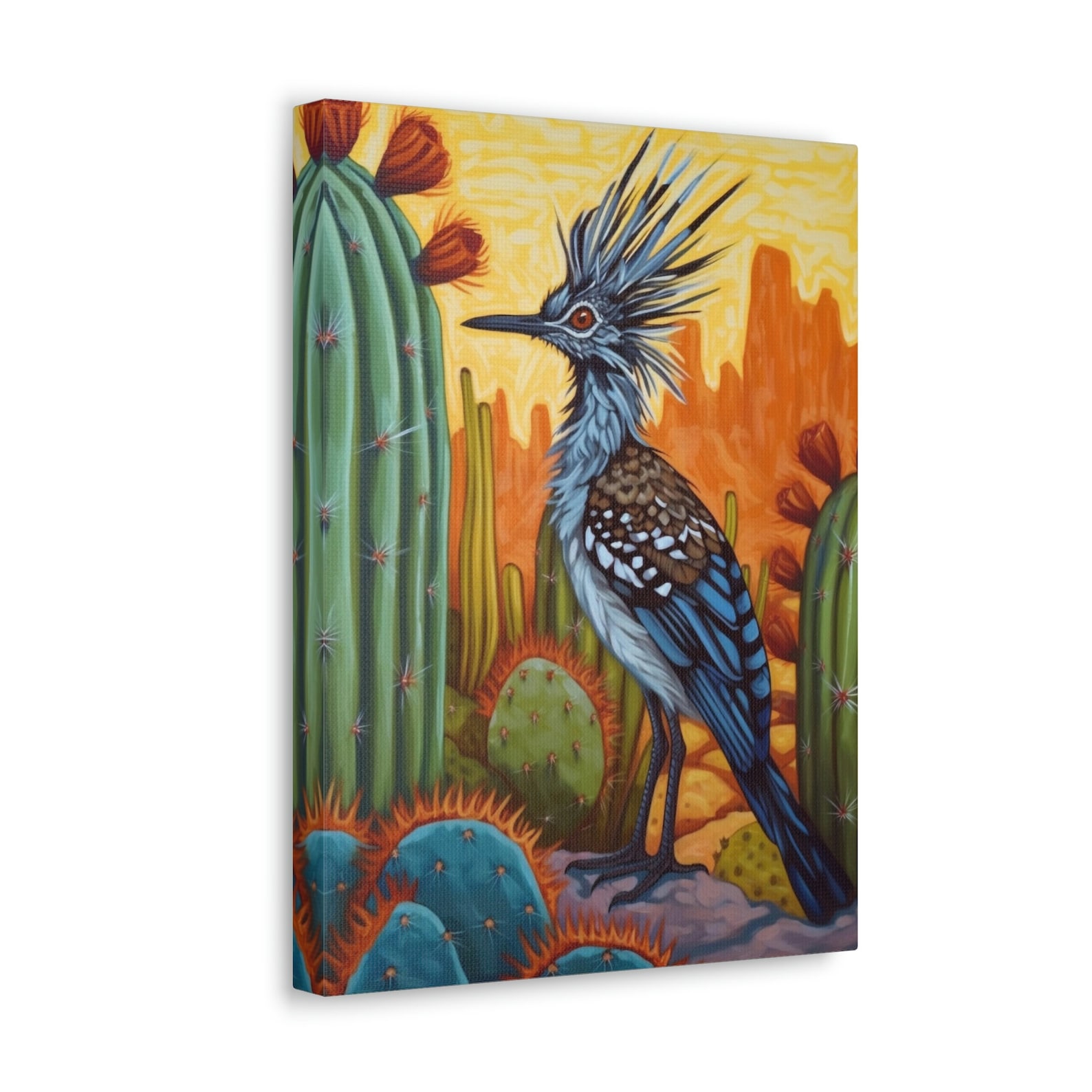 Roadrunner Wall Art Print, Western Decor, Southwestern Wallart, Sonoran ...